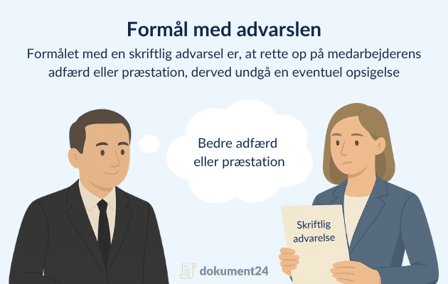 Skriftlig advarsel | Guide A-Z | Billig Online Skabelon